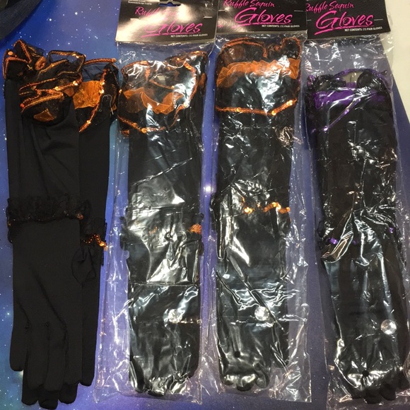 Fun World | Accessories | Costume Ruffle Sequin Gloves | Poshmark